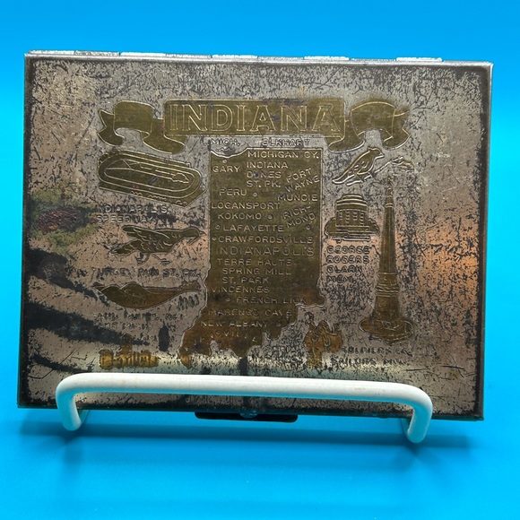 Vintage | Makeup | Vintage Indiana Brass Compact 95s Make Up | Poshmark